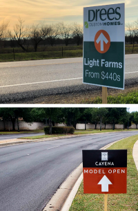 Weekend Directional Signs for Home Builders | Arrow Graphics